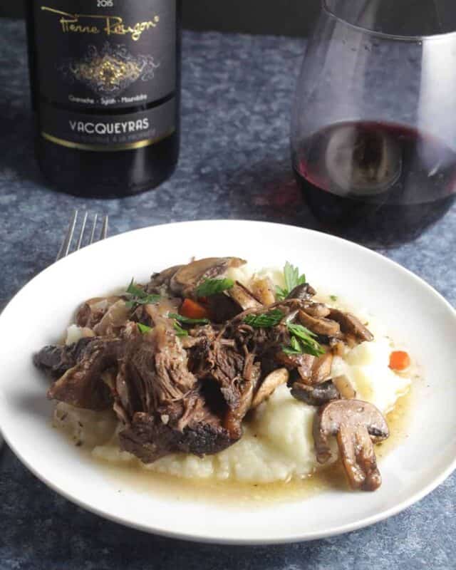 Red Wine Braised Short Ribs with Mushrooms - Cooking Chat