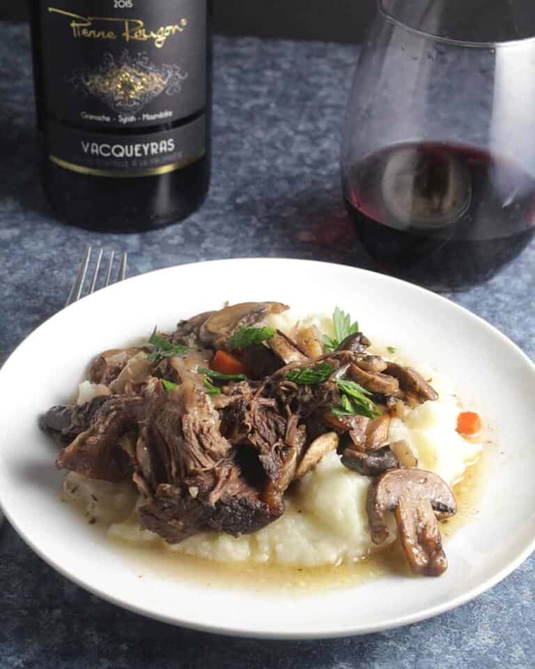 Red Wine Braised Short Ribs with Mushrooms - Cooking Chat