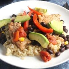 Skillet Pork and Black Beans with Rice - Cooking Chat