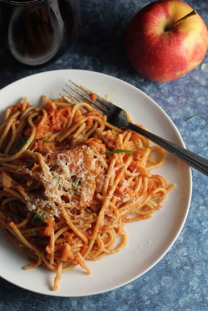 Lidia's Spaghetti with Tomato Apple Sauce - Cooking Chat