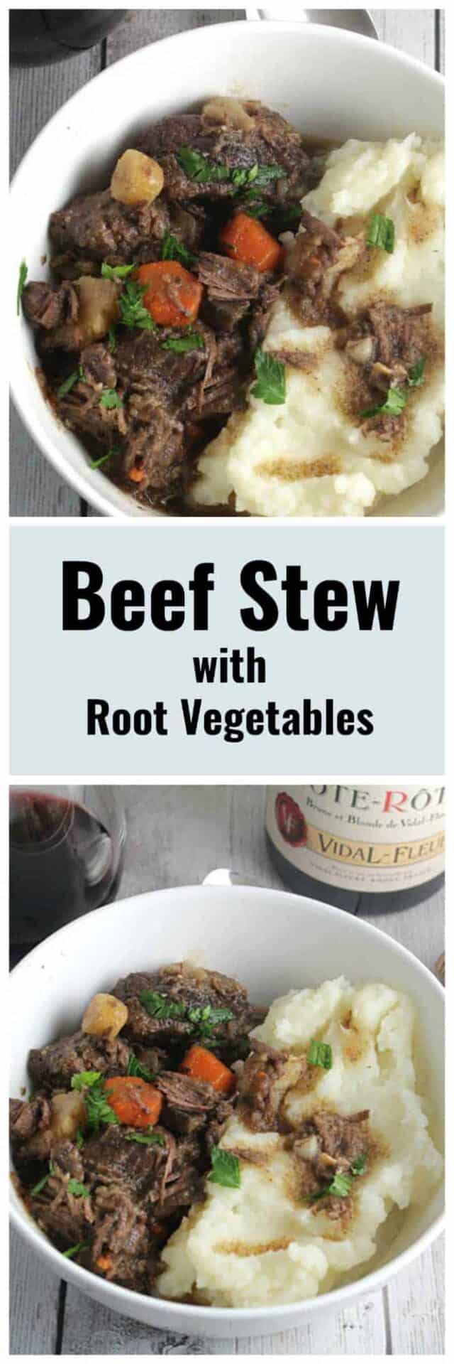 Oven Braised Beef Stew with Root Vegetables - Cooking Chat