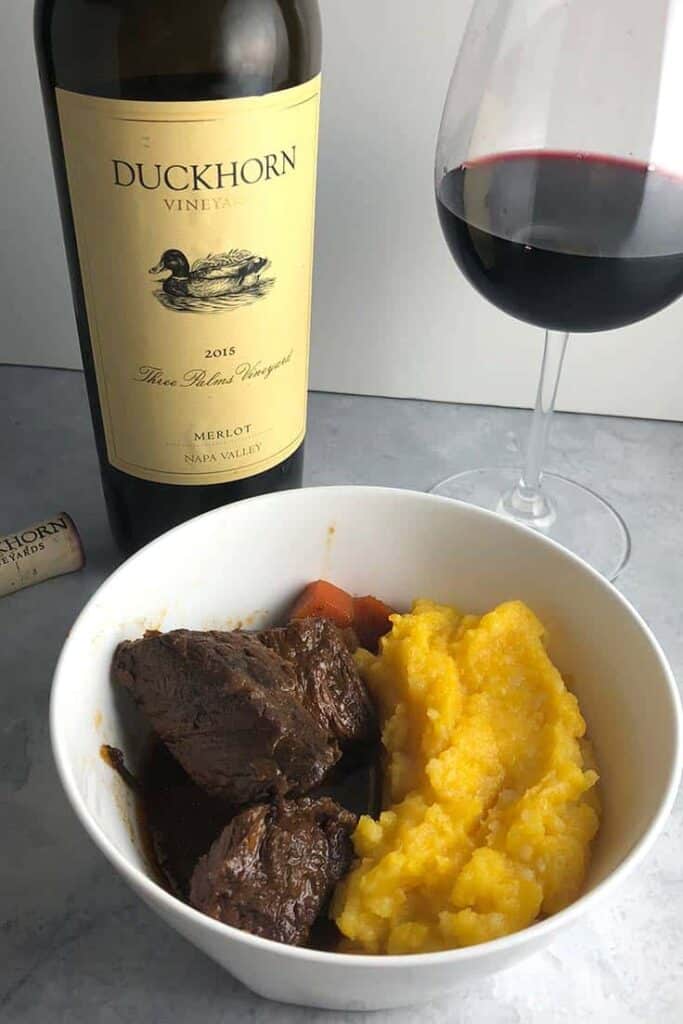 BBQ Beef Stew with Three Palms Merlot #winePW #MerlotMe - Cooking Chat