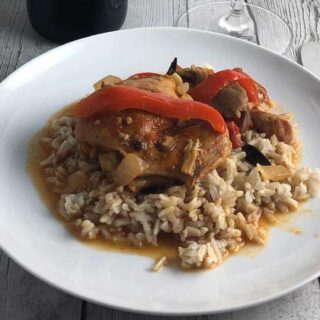 Chicken Chilindron with Spanish Red Wine - Cooking Chat
