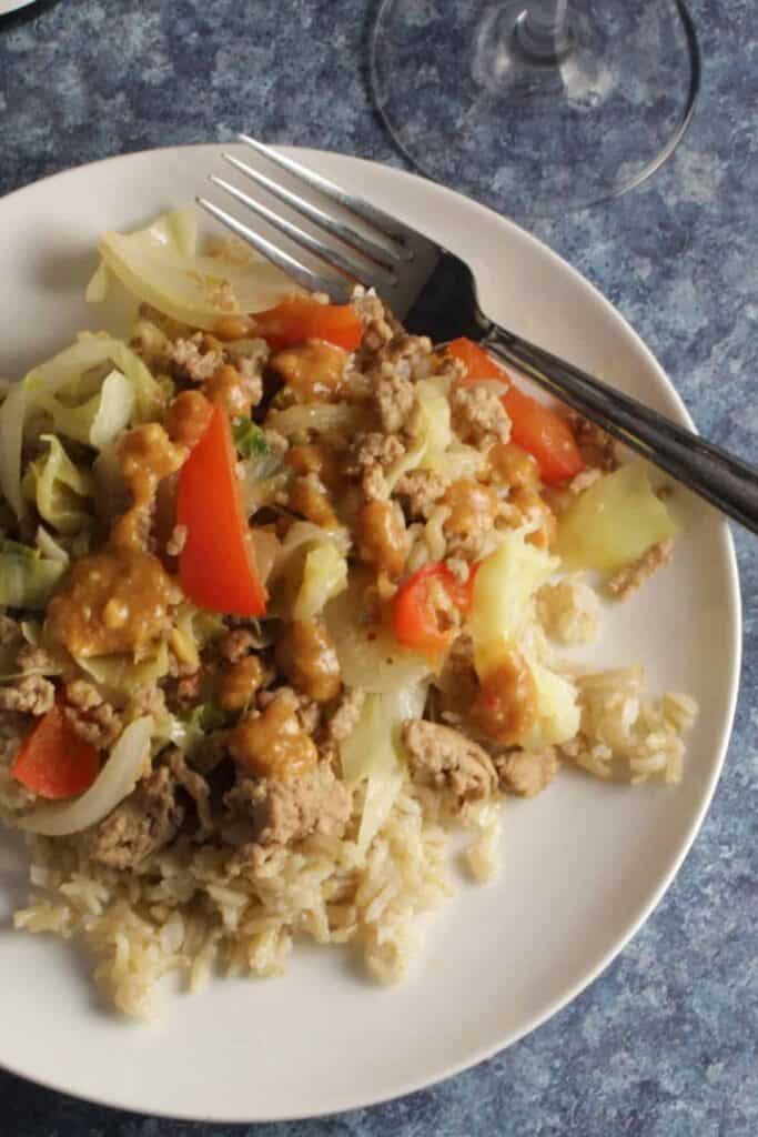Easy Ground Turkey Cabbage Stir-Fry - Cooking Chat