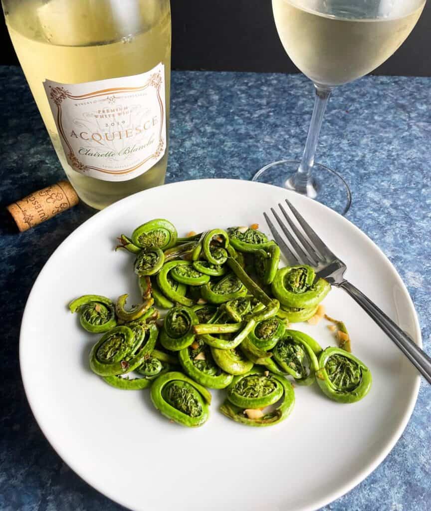 Sautéed Fiddlehead Ferns - Cooking Chat