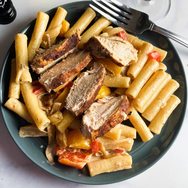 Jerk Chicken Pasta Recipe with Wine from Maison Noir - Cooking Chat