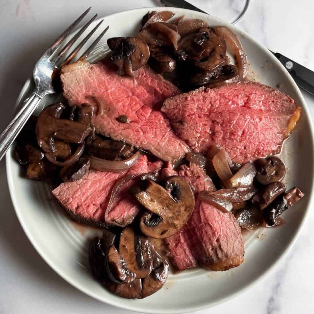 Bottom Round Roast with Mushrooms - Cooking Chat